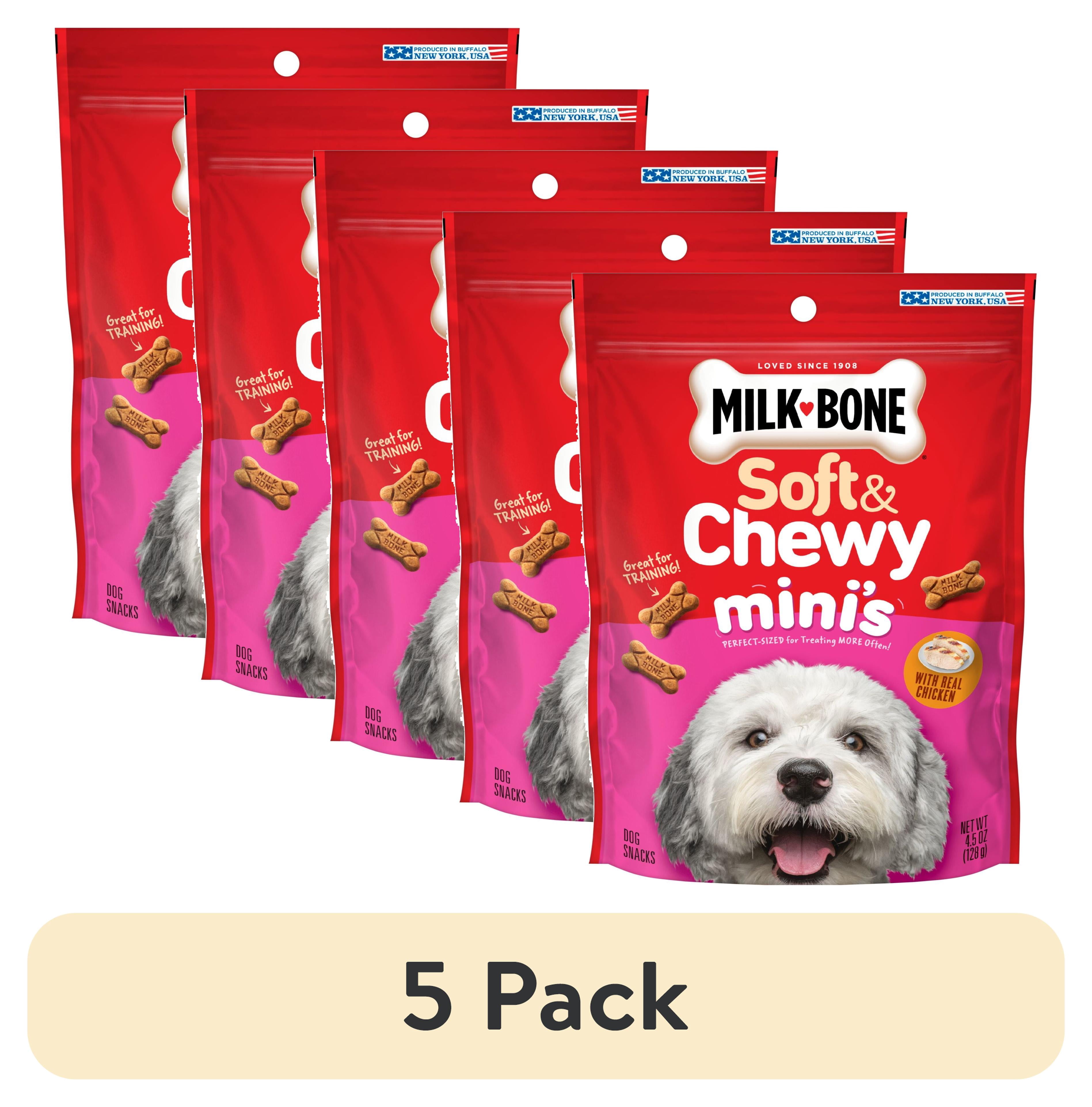 (5 pack) Milk Bone Soft & Chewy Mini’s Dog Treats Made With Real ...