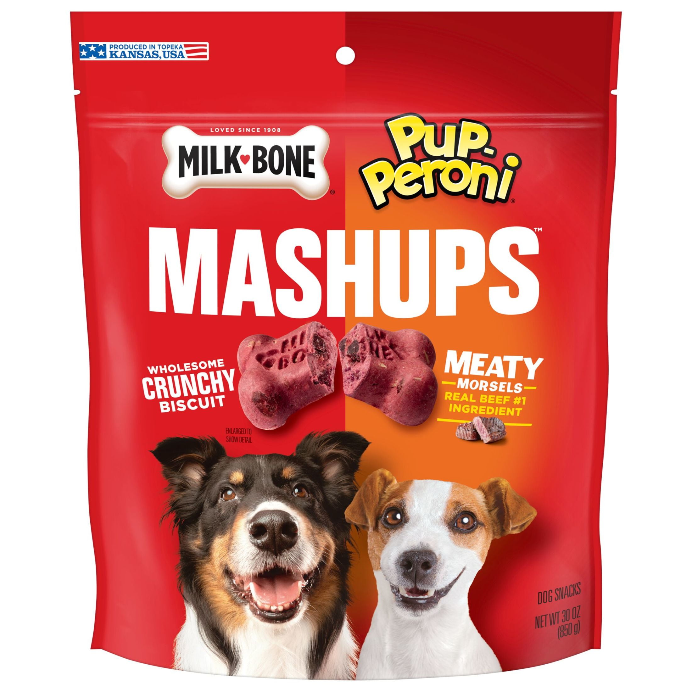 Milk Bone and Pup Peroni Mashups Dog Treats, 30 oz Bag - Walmart.com