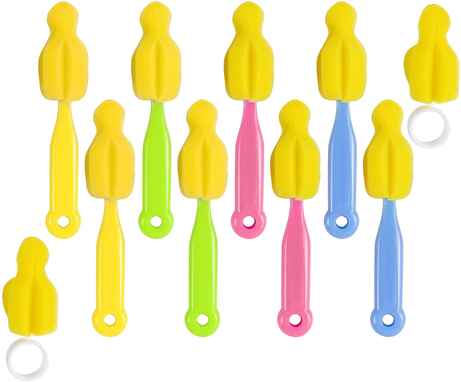 Milk Bottle Nipple Brushes Pacifier Sponge Cleaning Small Brush Cleaner ...