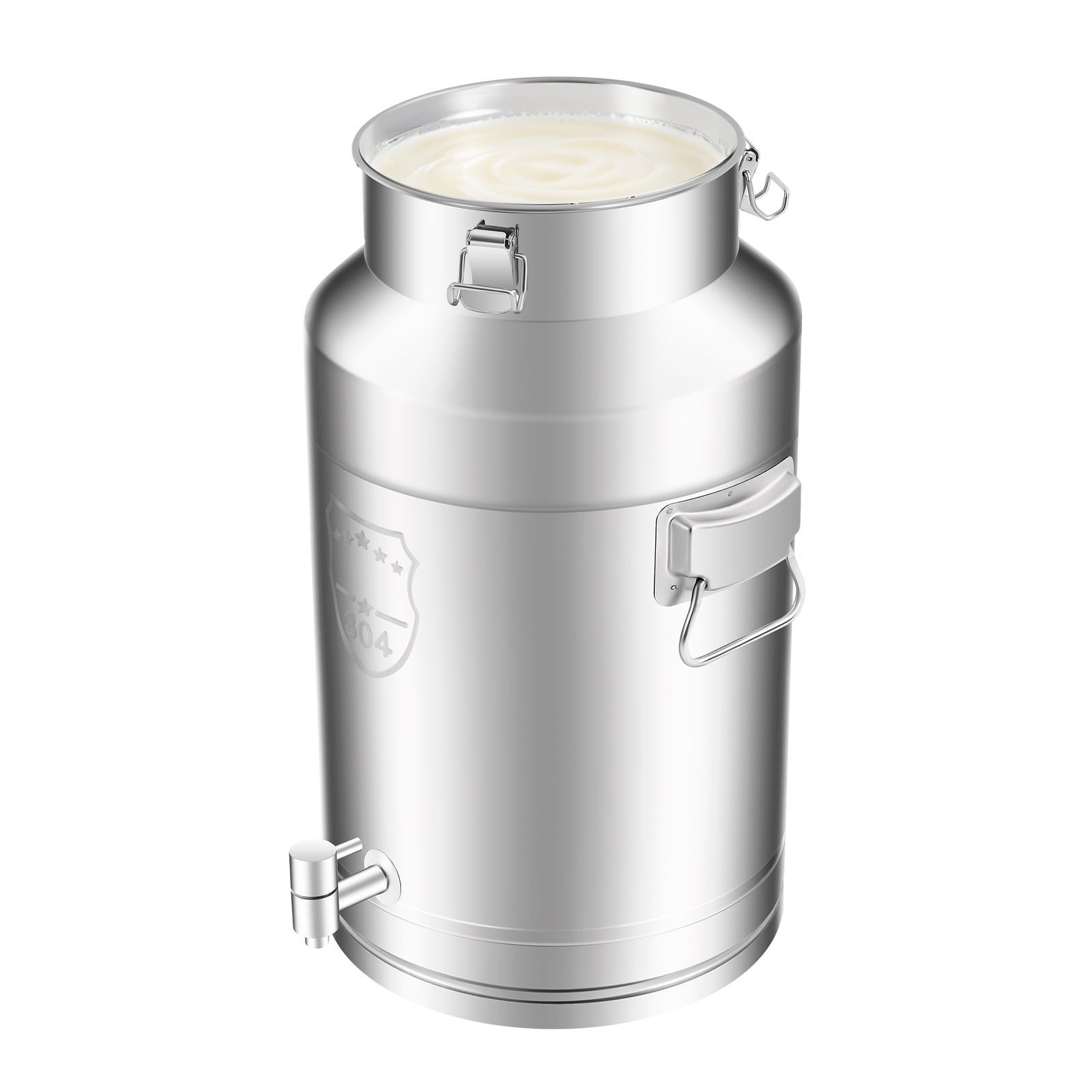 Milk Can with Spigot ,304 Stainless Steel Water Dispenser Food Storage ...