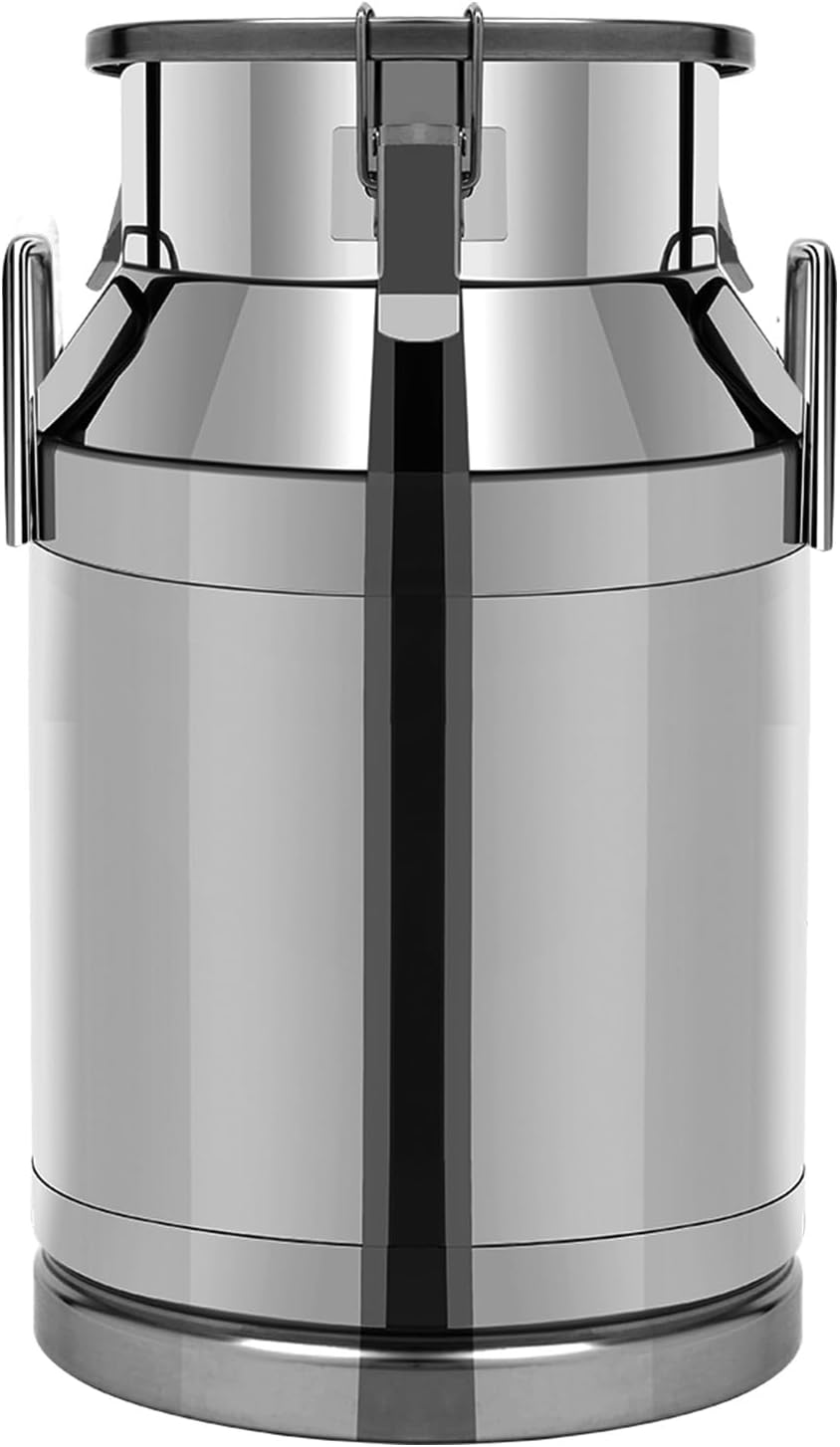Milk Can Water Jug Coffee Canister Stainless Steel Bucket Milk Jug W ...