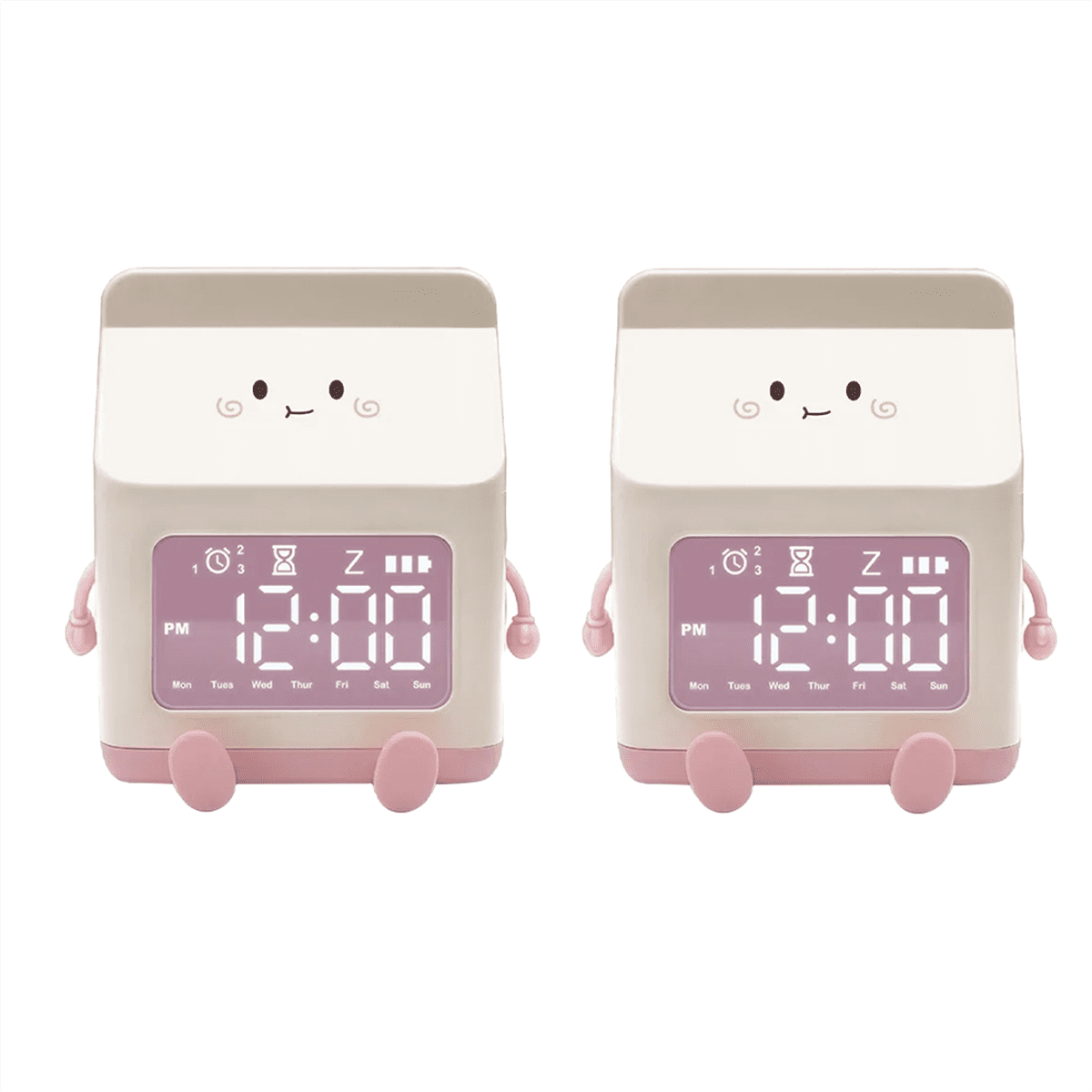 Milk Carton Electronic Alarm Clock Student Mini Countdown Cute Small ...