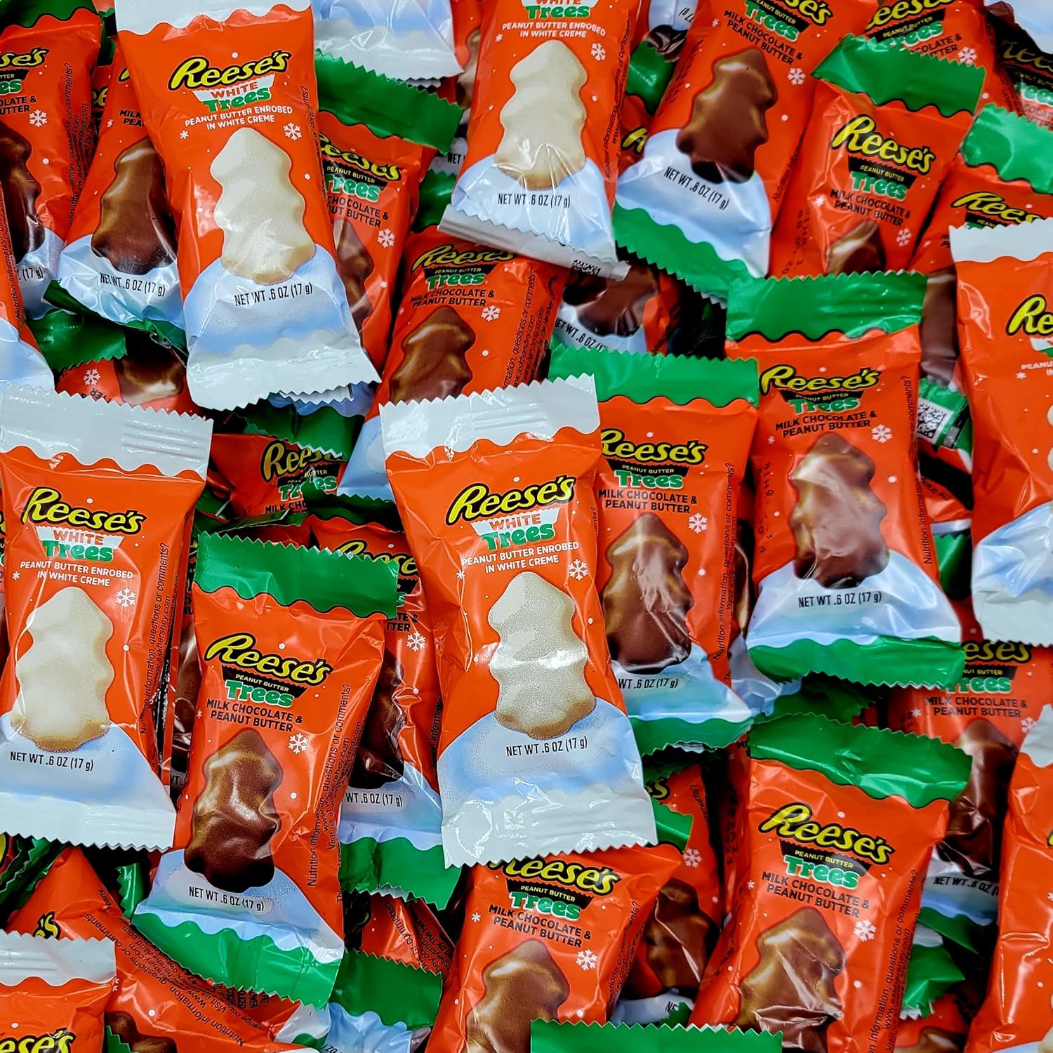 Milk Chocolate Butter Snack Size Trees 0.6oz Individually Wrapped ...