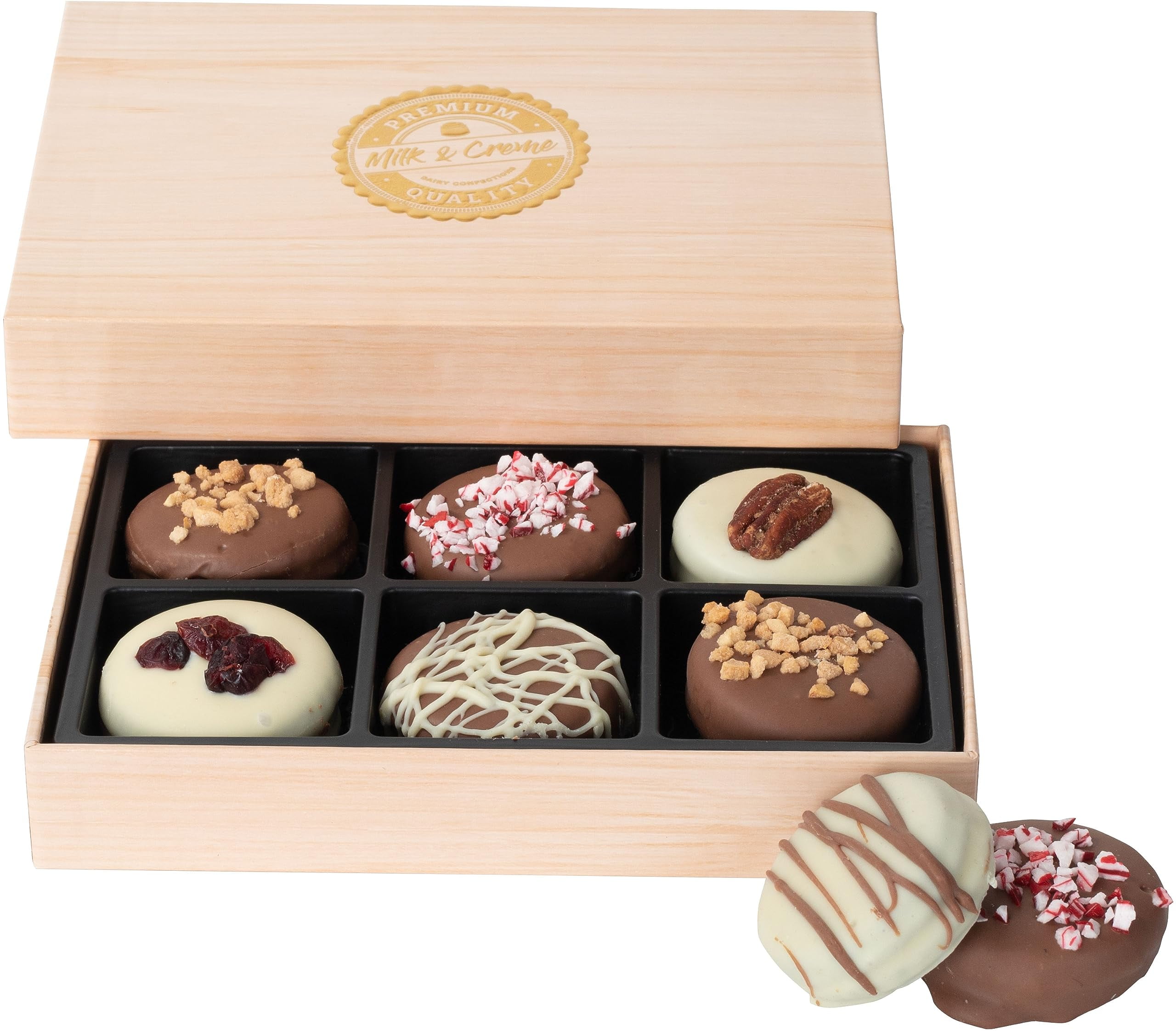 Milk Chocolate Covered Cookies - Cookie Gift Box - Food Gifts for men ...