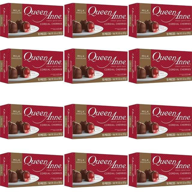 Milk Chocolate Covered Cordial Cherries | 6.6 oz (Pack of 12) | 10 ...