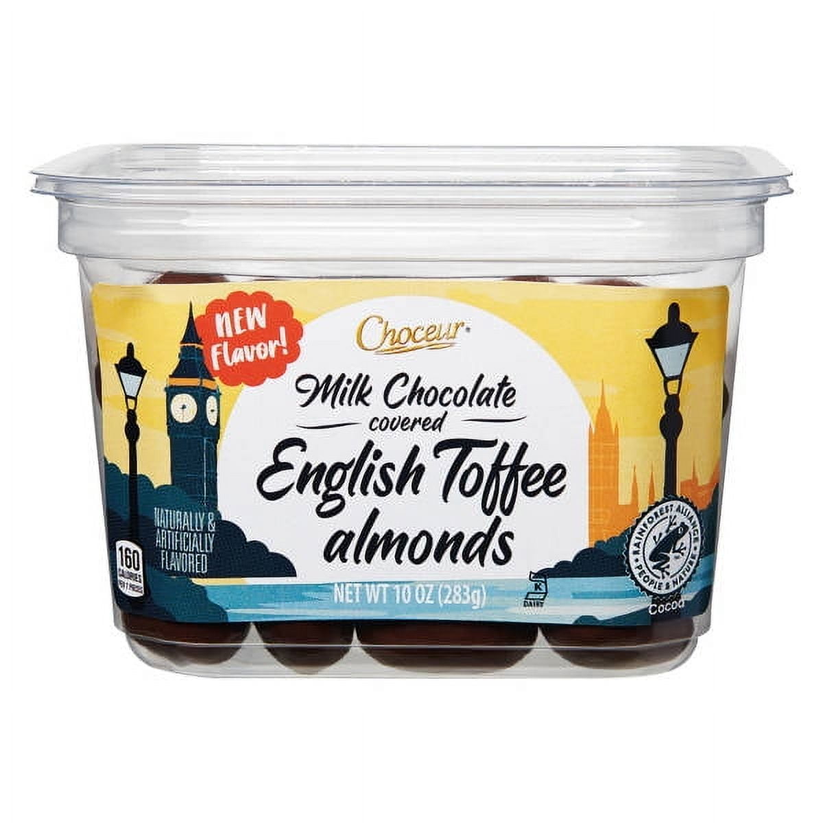 Choceur Milk Chocolate Covered English Toffee Almonds, 10 oz - Walmart.com