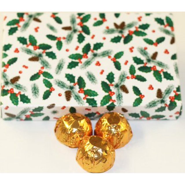 Milk Chocolate Covered Mini Chocolate Chip Marzipan Candies with Copper ...