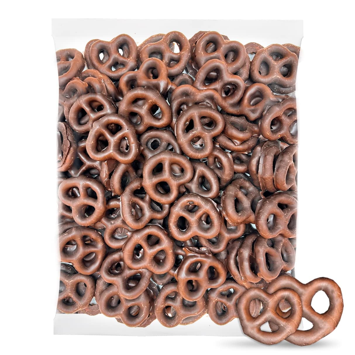 Milk Chocolate Covered Mini MSF2 Pretzels | 2-Pound Bag | Salted ...