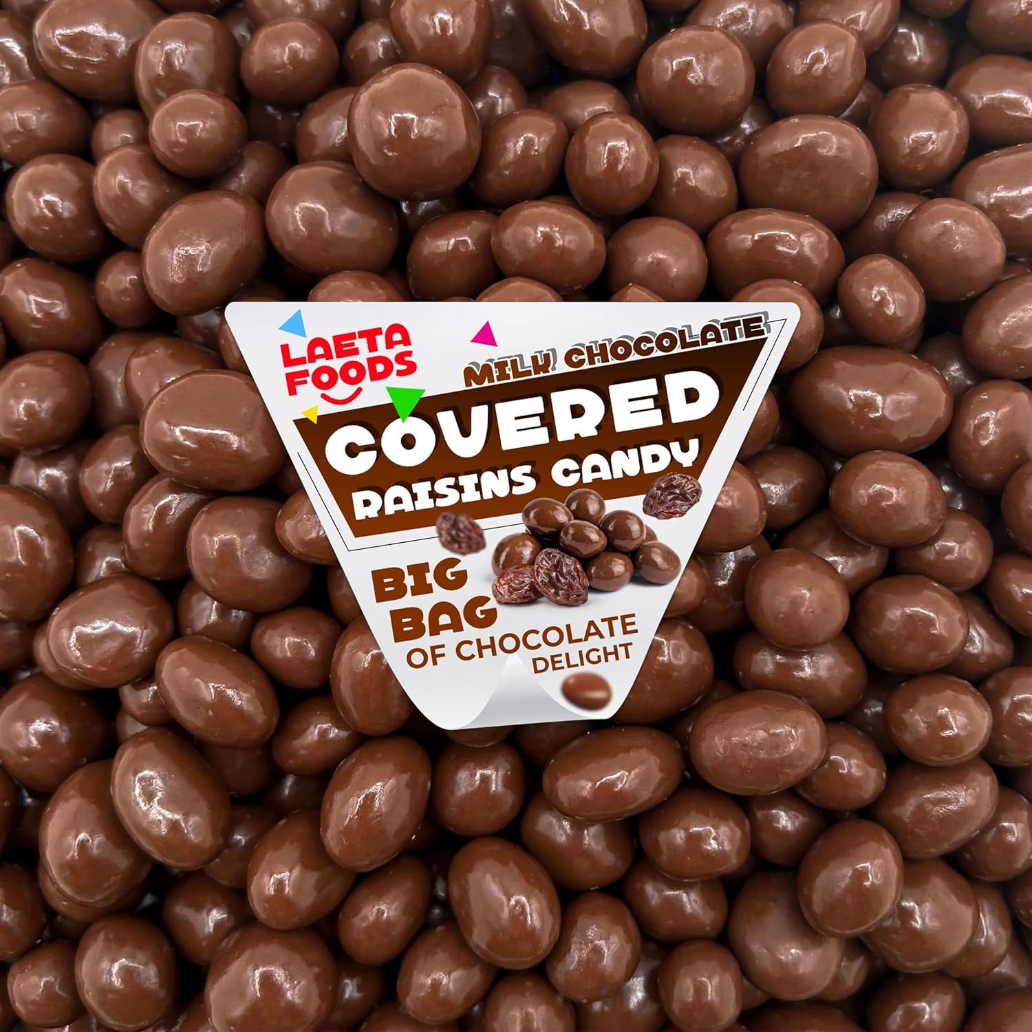 Milk Chocolate Covered Raisins Candy (3 Pound Bag) - Walmart.com