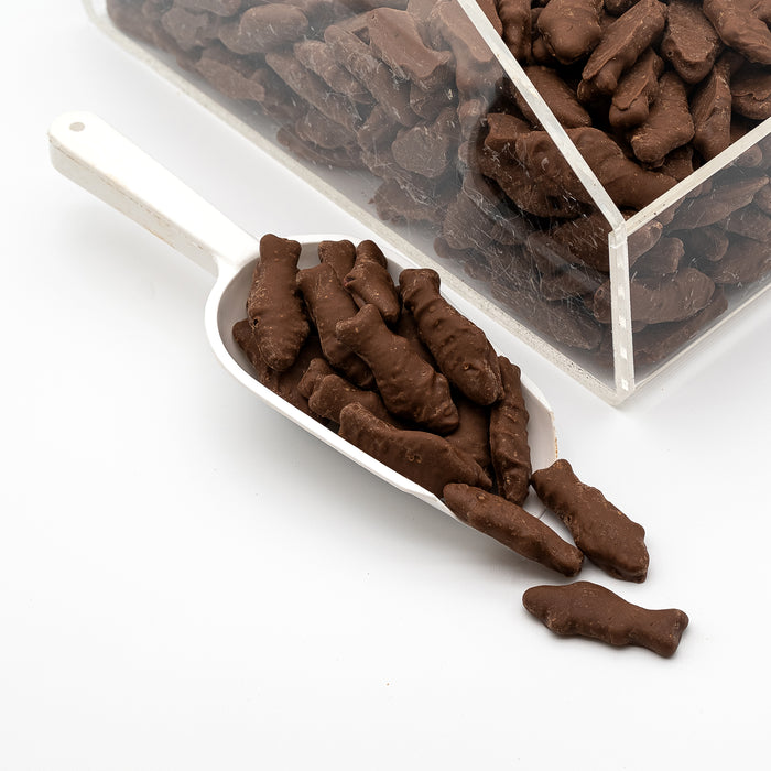 Milk Chocolate Covered Swedish Fish – Chewy Fruity Gummy Candy Coated ...