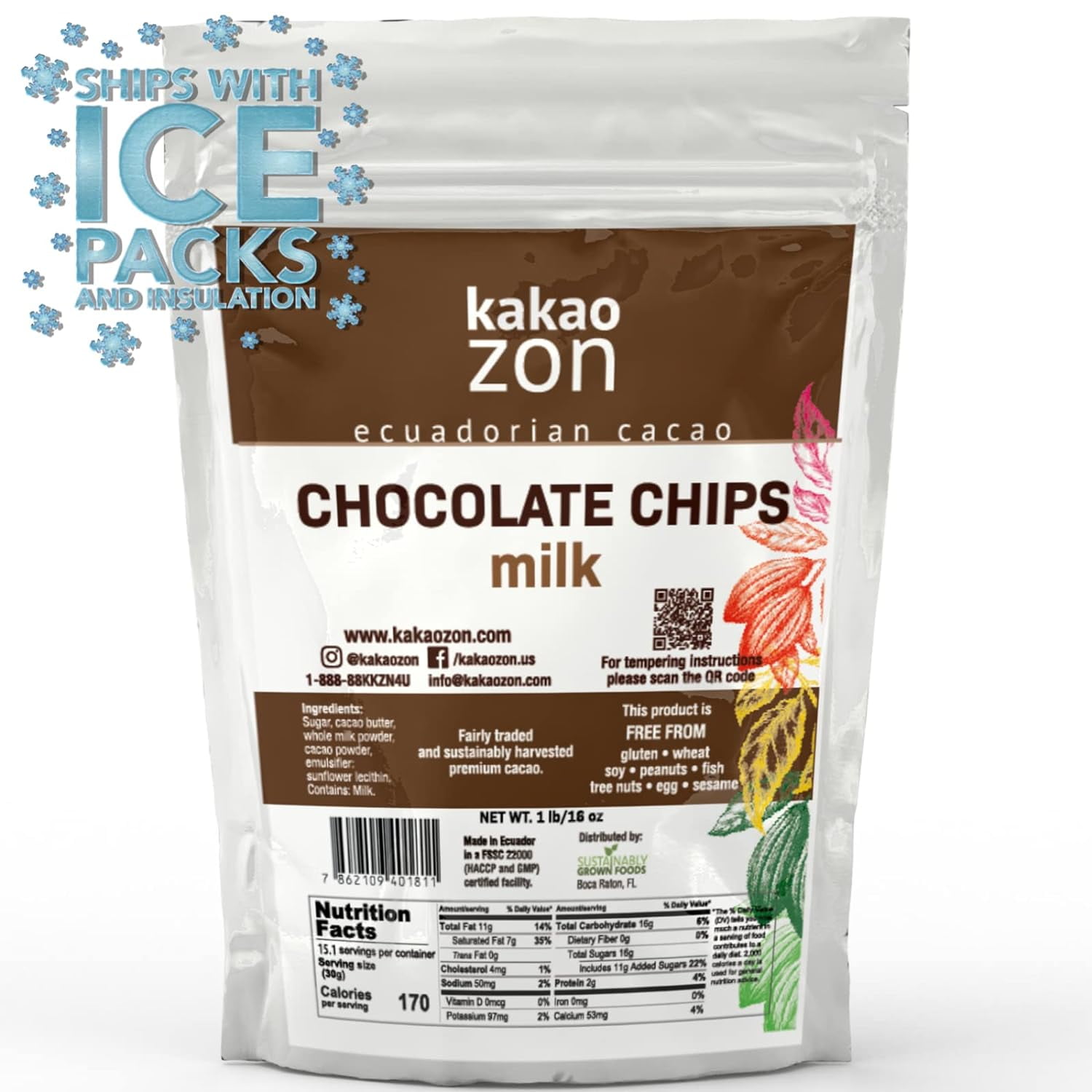 Milk Chocolate Coverture |Milk Chocolate Chips | Gluten-| Non-GMO | of ...