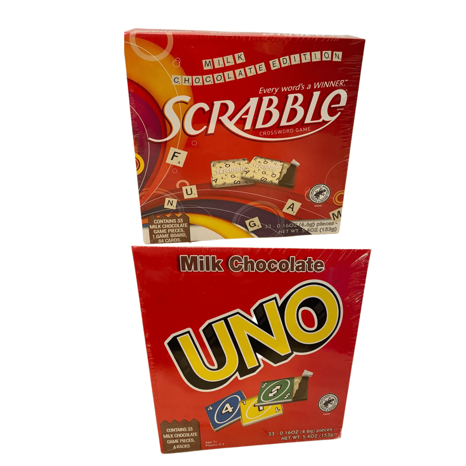Milk Chocolate Edition Scrabble and UNO Game Card - Set of 2 - Walmart.com