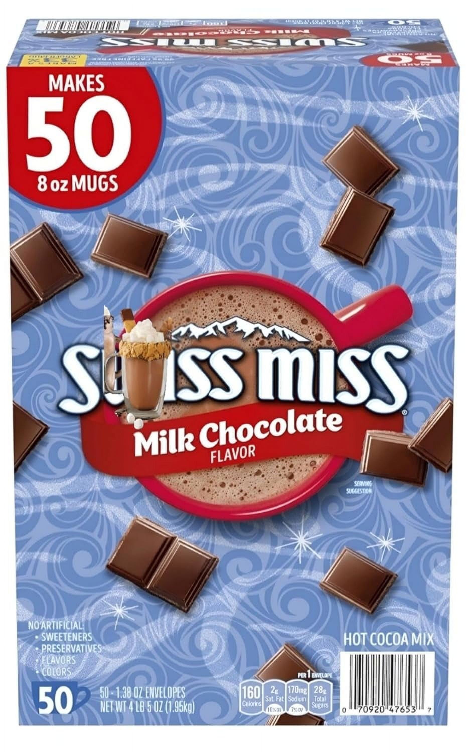 Milk Chocolate Hot Cocoa Mix Packets, 50 Count, Real Cocoa, No ...