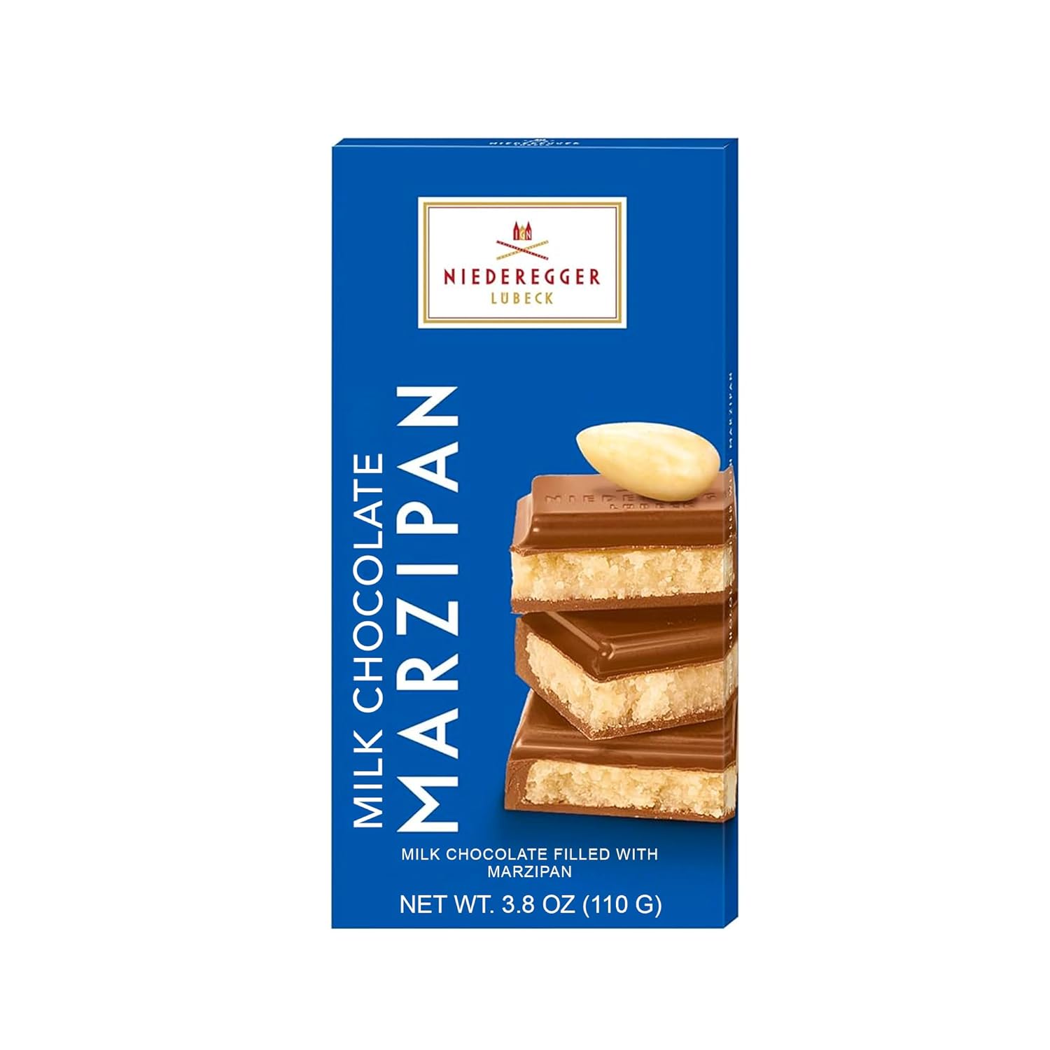 Milk Chocolate Marzipan Bar 110g/3.8 oz | Delicious world-renowned ...