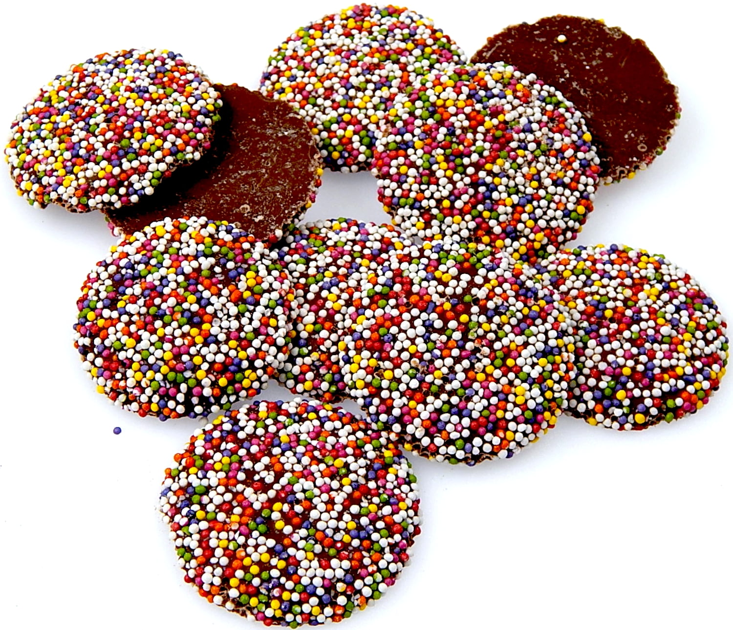 Milk Chocolate Non Pareil Wafers - Multi Color Non-Pareil Milk ...
