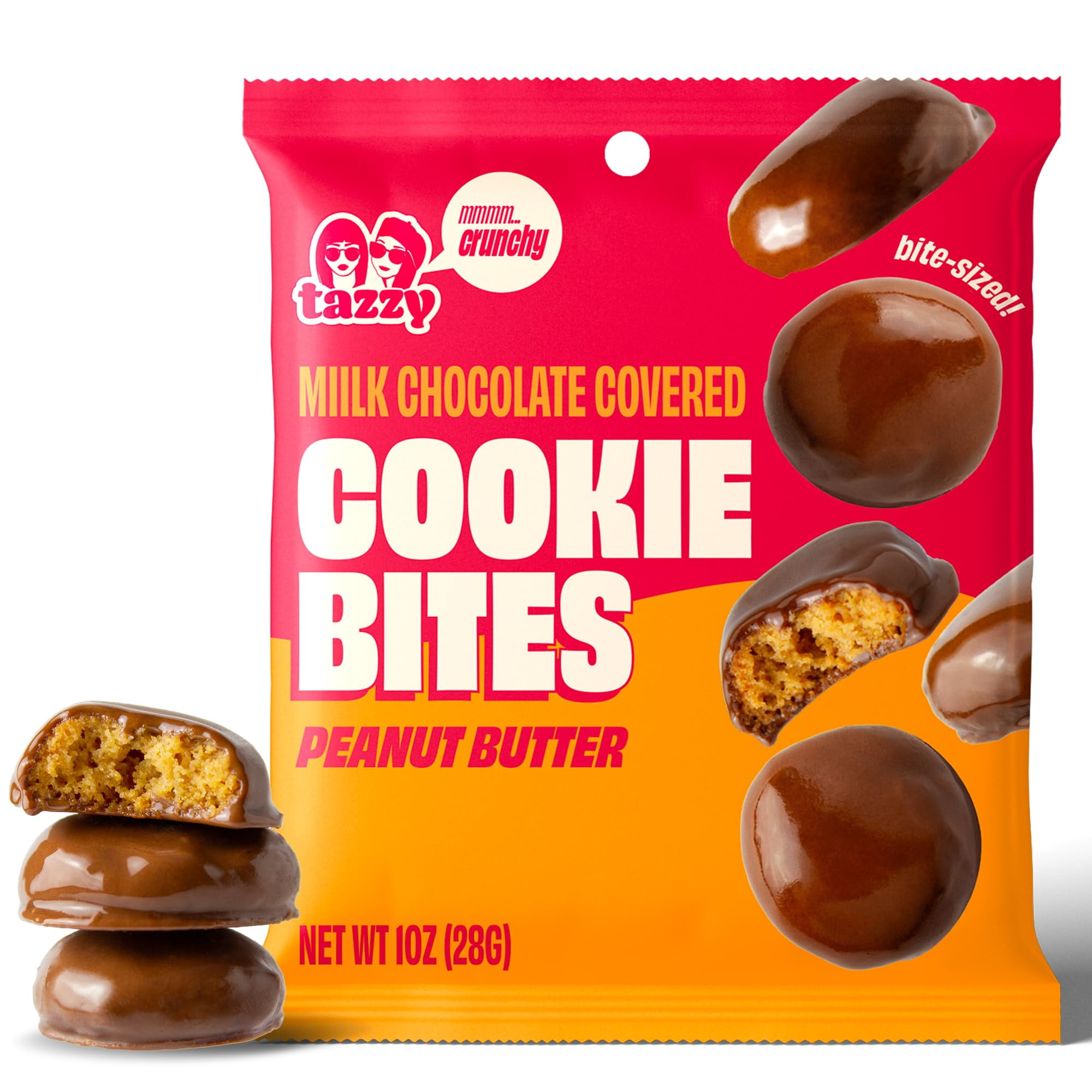 Milk Chocolate Peanut Butter SAF21 Cookie Bites by Tazzy - Crunchy Mini ...