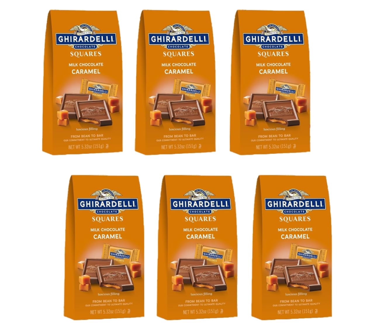 Milk Chocolate Squares with Caramel Filling, Milk Chocolate Caramel ...