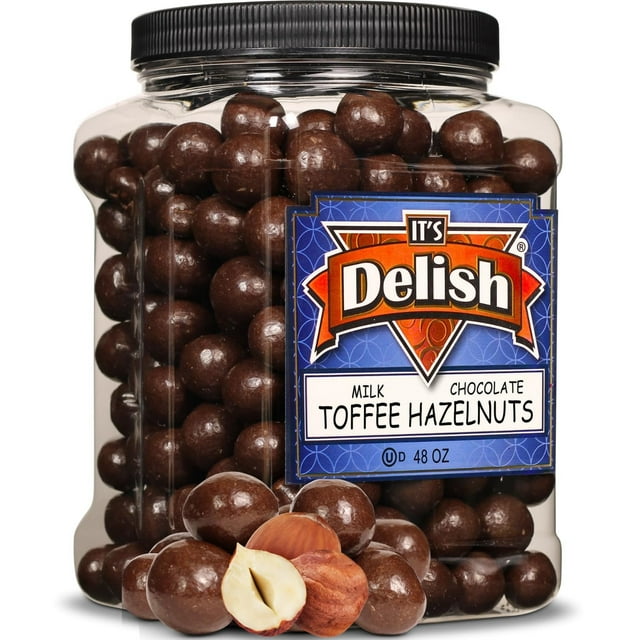 Milk Chocolate Toffee Coated Hazelnut by It's Delish, 48 OZ Jumbo ...