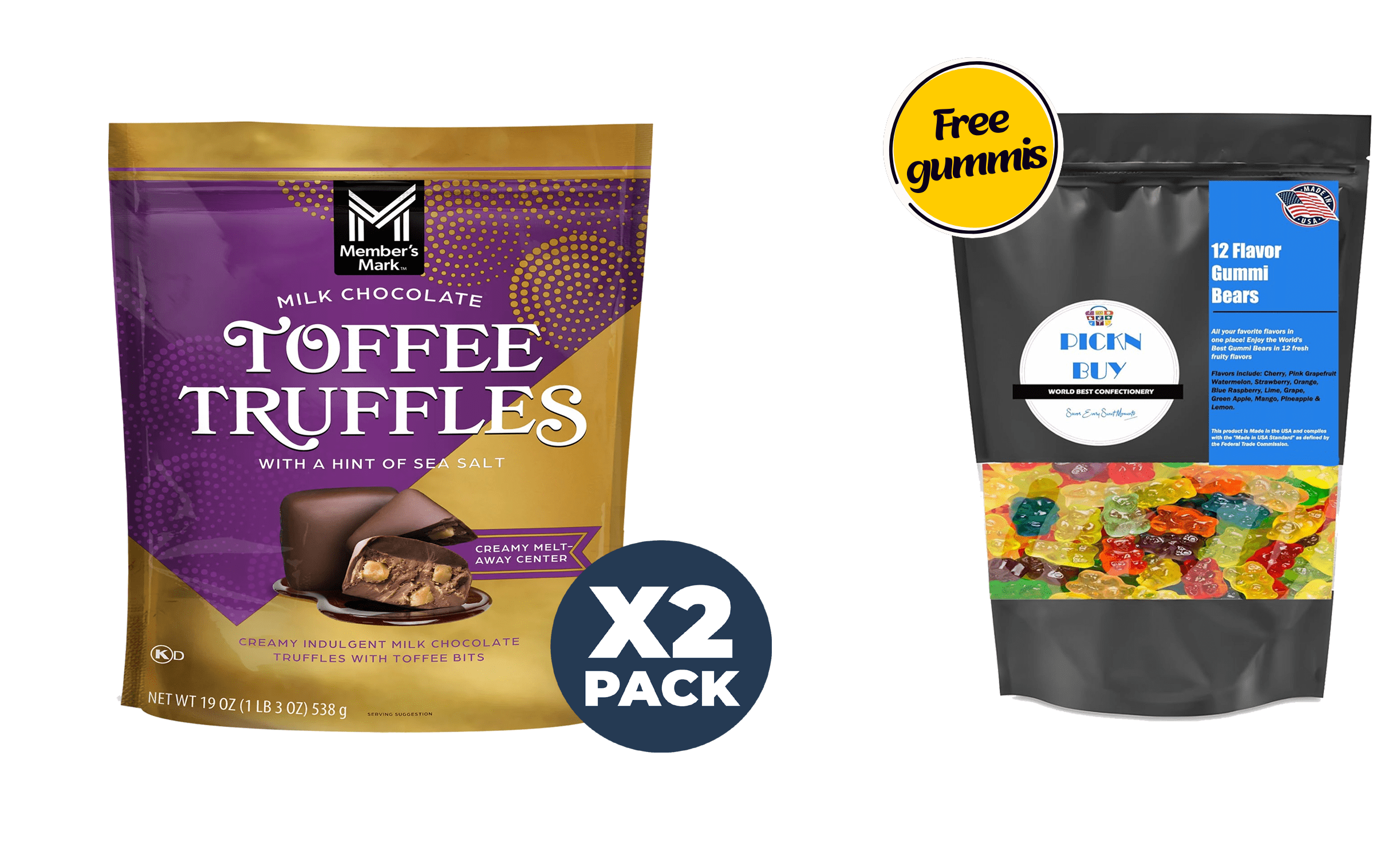 Milk Chocolate Toffee Truffle with Sea Salt, 19 oz. - Walmart.com