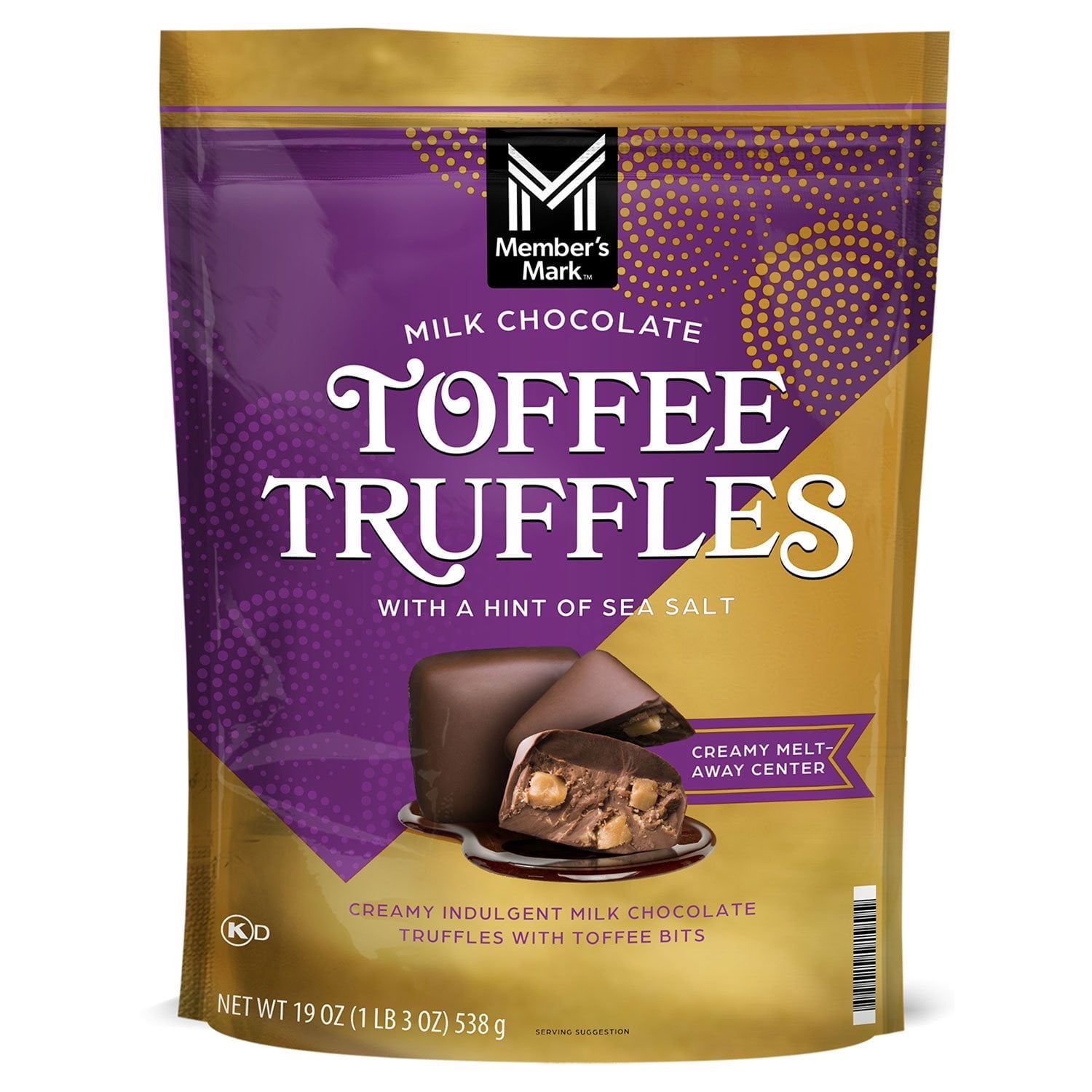 Milk Chocolate Toffee Truffle with Sea Salt, 19 oz. - Walmart.com