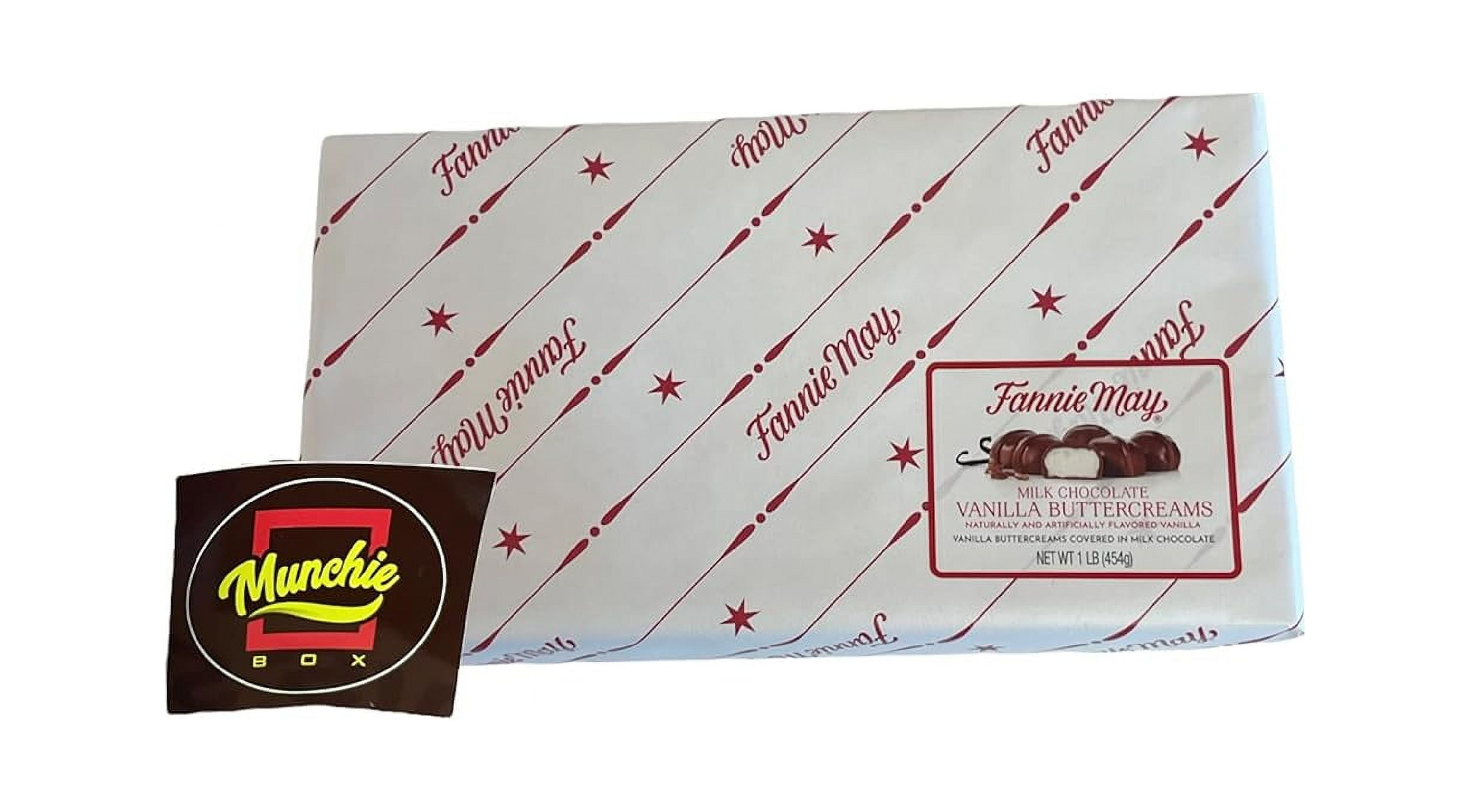 Milk Cholate Vanilla Buttercreams Center - In Fannie May Signature Wrap ...