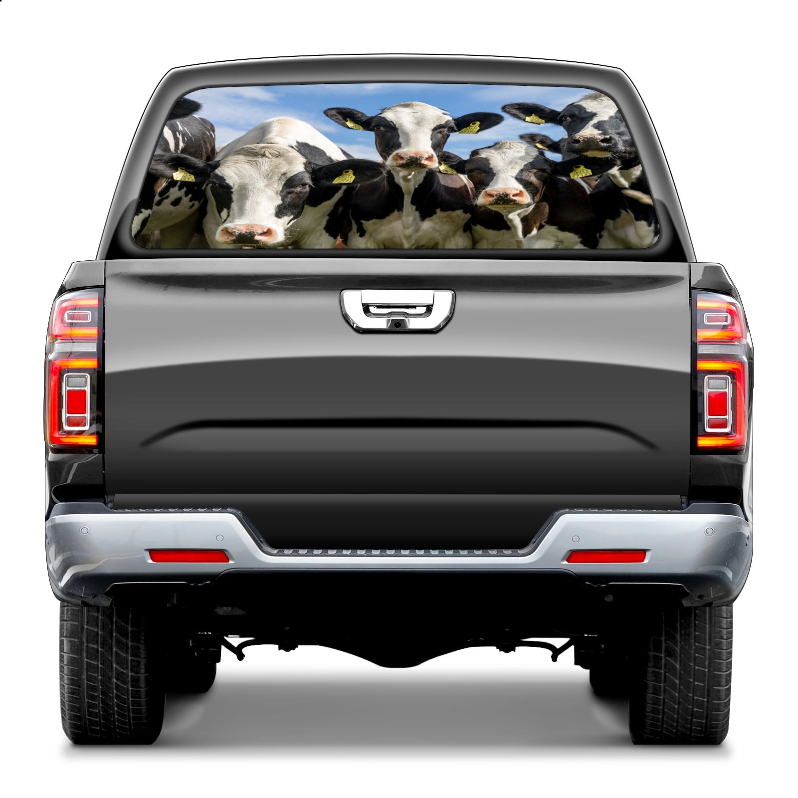 Milk Cow Farm Blue Sky Rear Window Decals for Trucks- Pickup Car Window ...