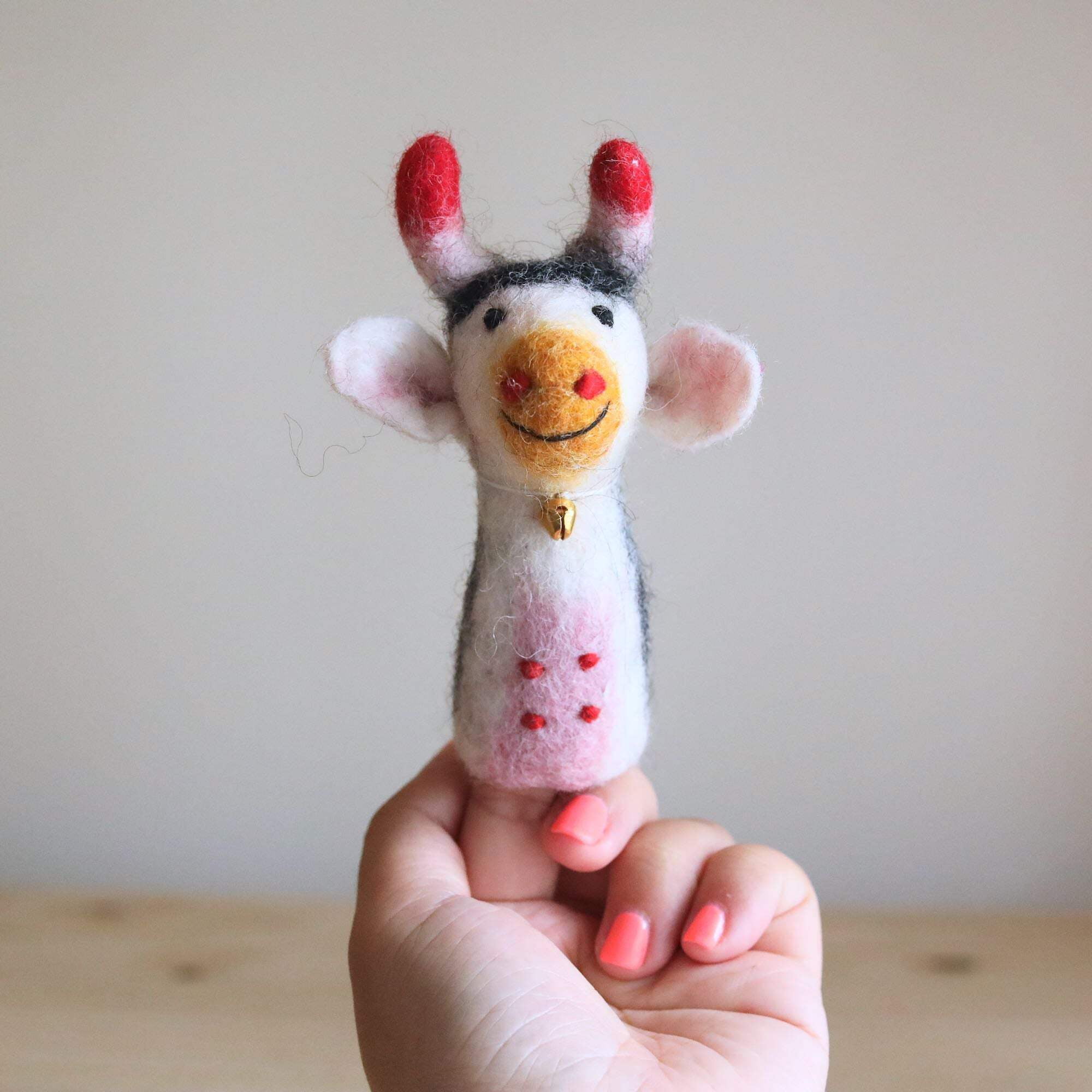 Milk Cow Finger Puppet - Walmart.com