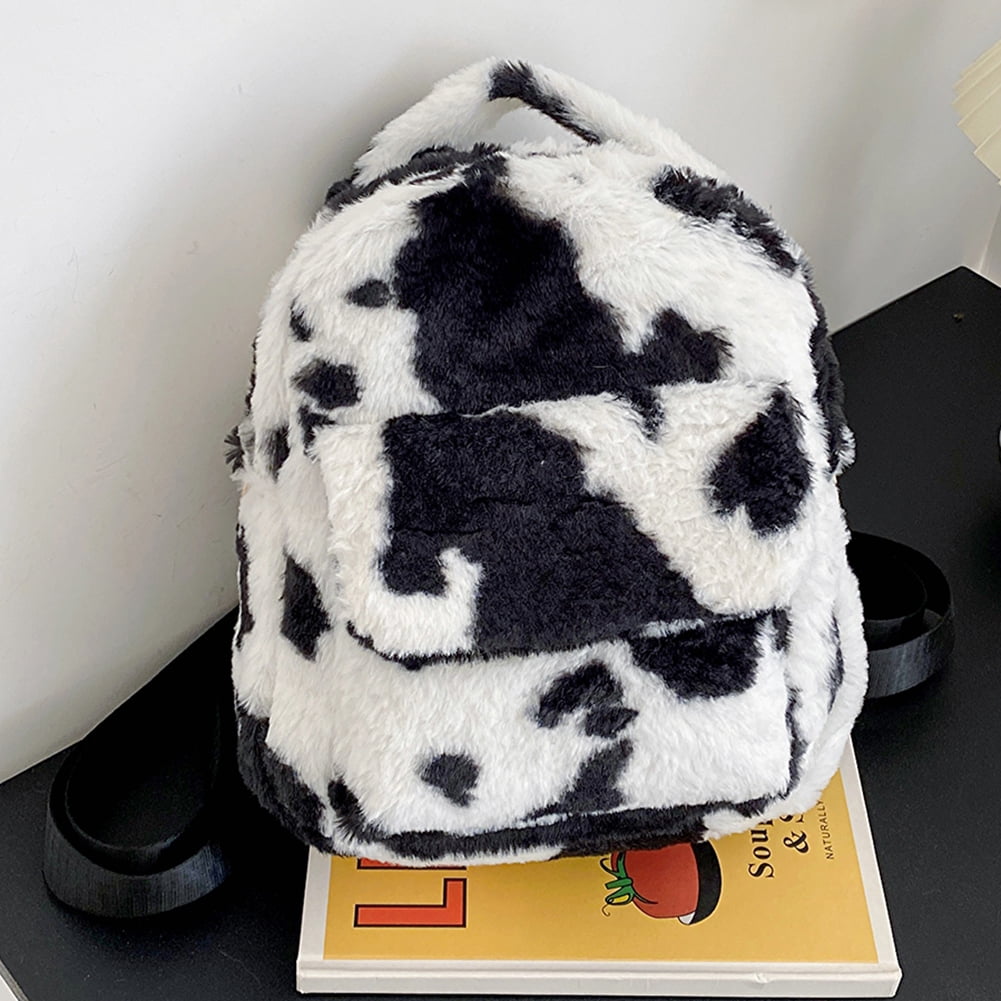 Milk Cow Pattern Cartoon Daypack Multifunctional Women Small Bags ...