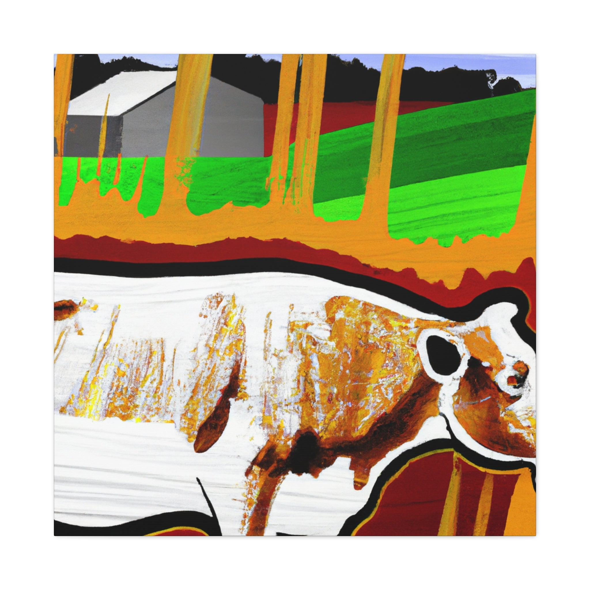 "Milk Cow Pop Art" - Canvas - Walmart.com