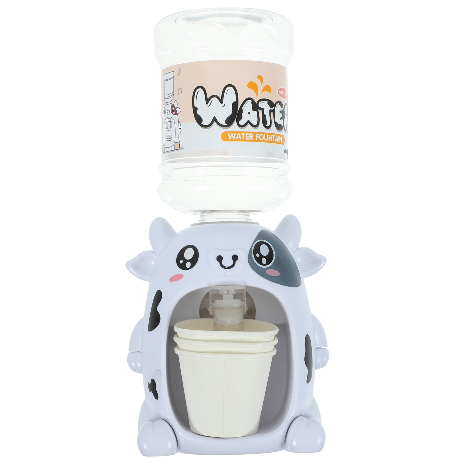Milk Cow Water Dispenser Toy Drinking Fountain Miniature Life Play ...