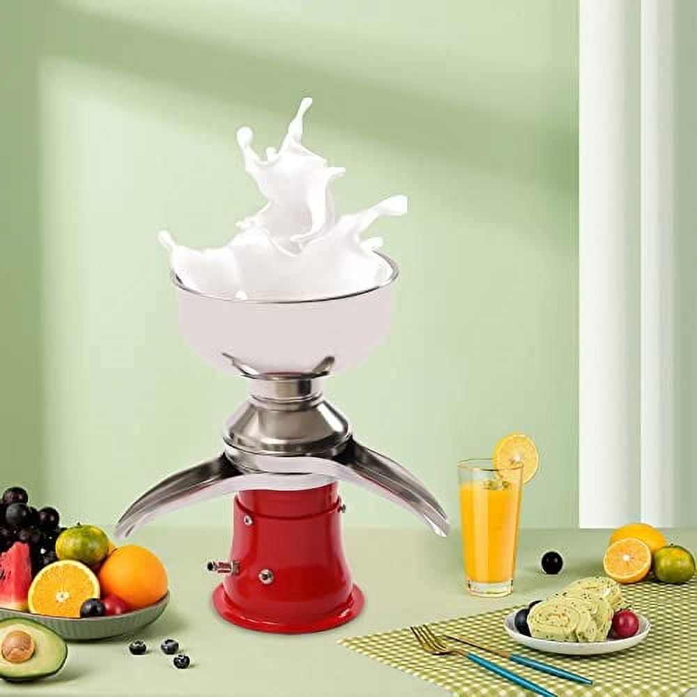 Milk Cream Separator, 13.2gal/h Output Electric Cream Centrifugal ...