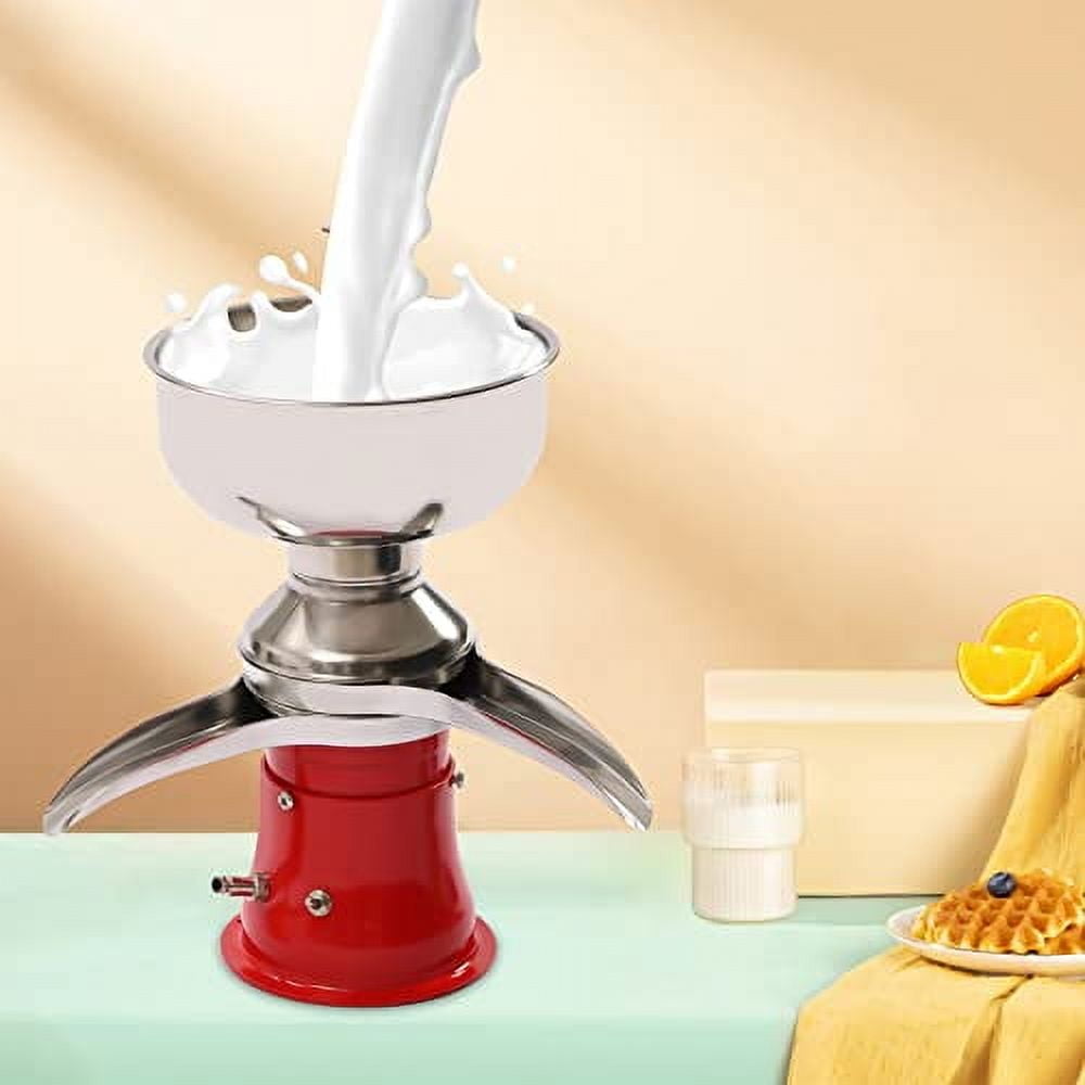 Milk Cream Separator, 13.2gal/h Output Electric Cream Centrifugal ...