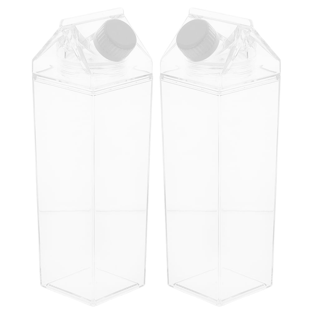 Milk Cup Drink Containers Water Bottle Clear Milk Carton Plastic Milk ...