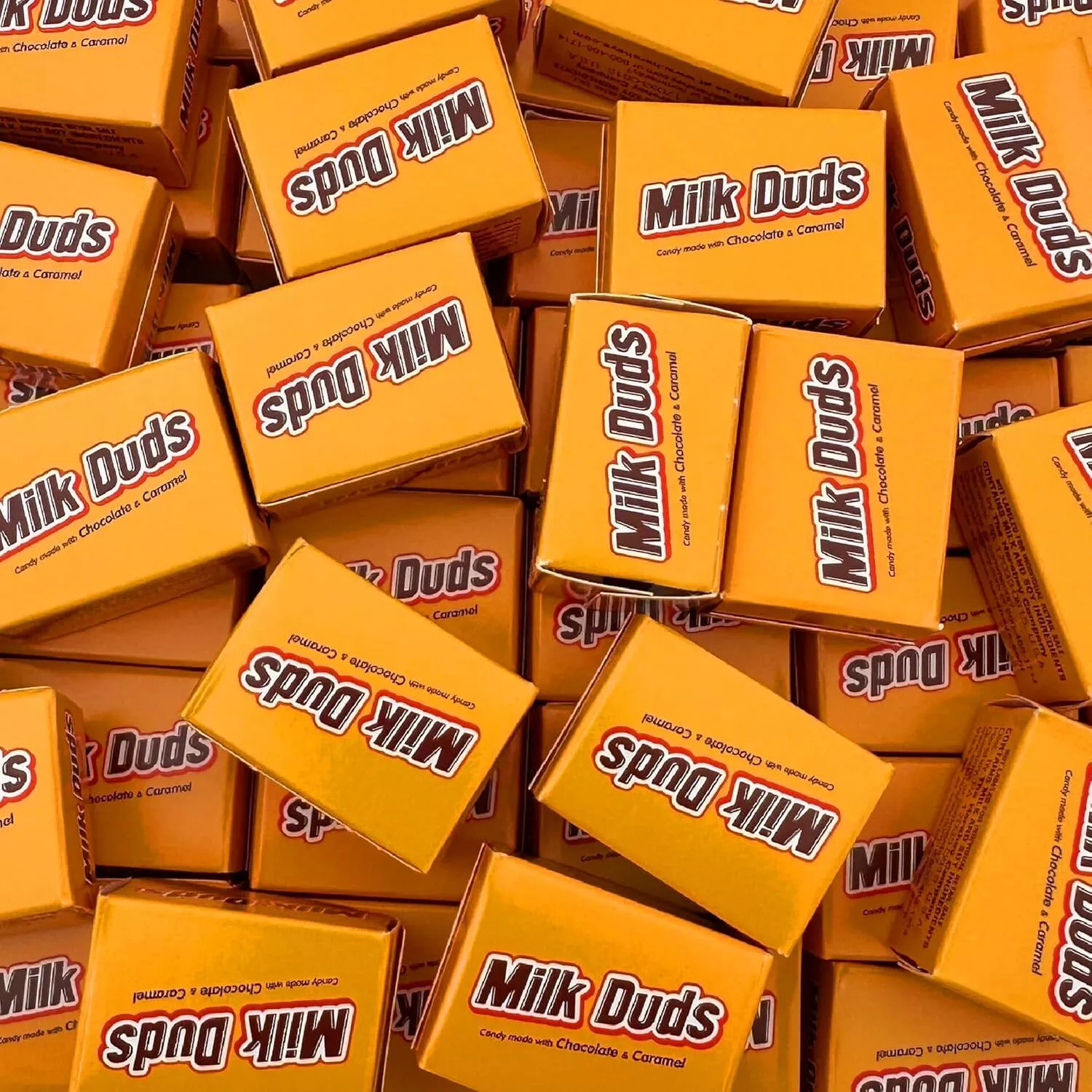 Milk DUDS Chocolate Caramel Candy, Snack Size Boxes, 2-Pound Bag ...