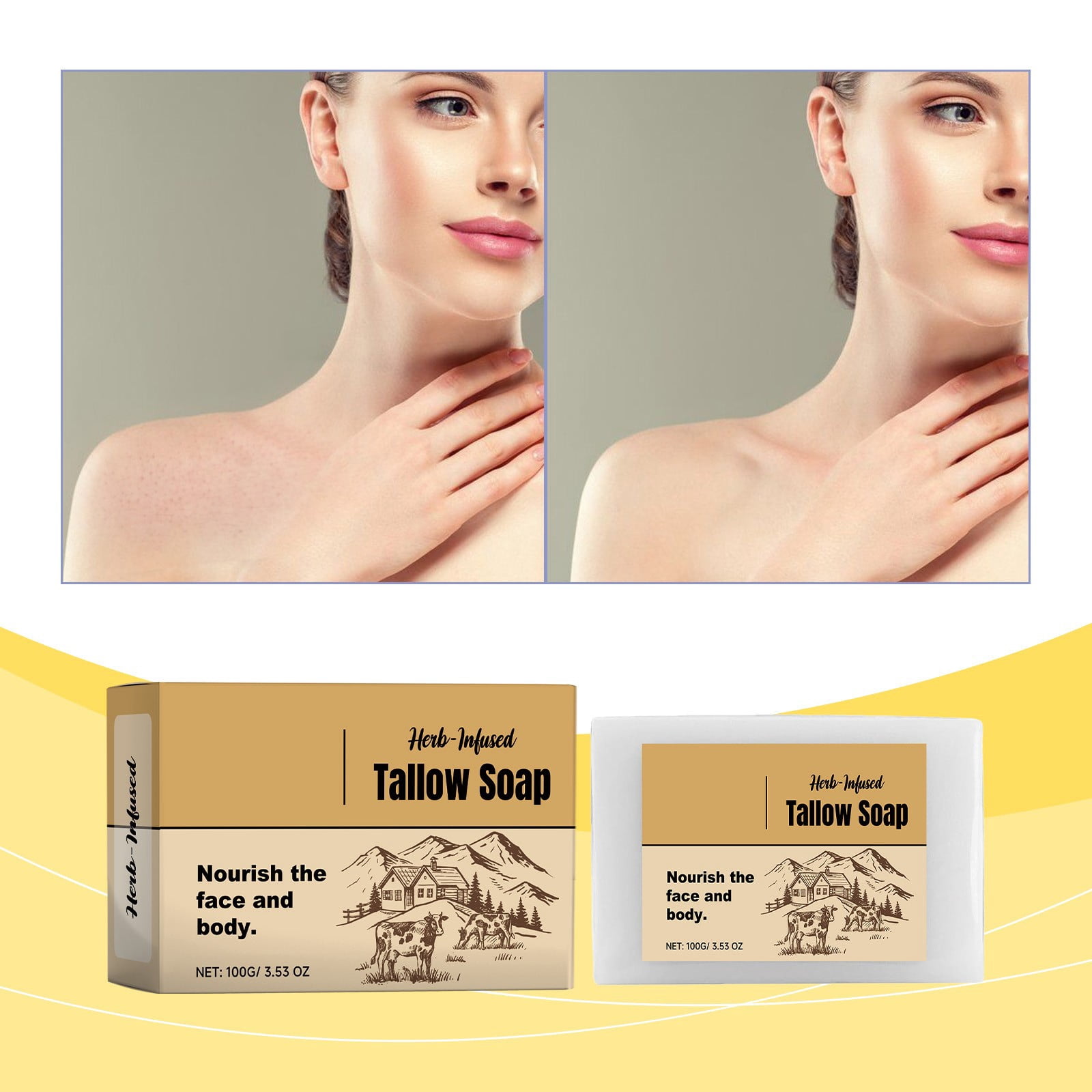 Milk Flavored Tallow Soap Moisturizes And Cleanses Pores Bath Bath Soap ...