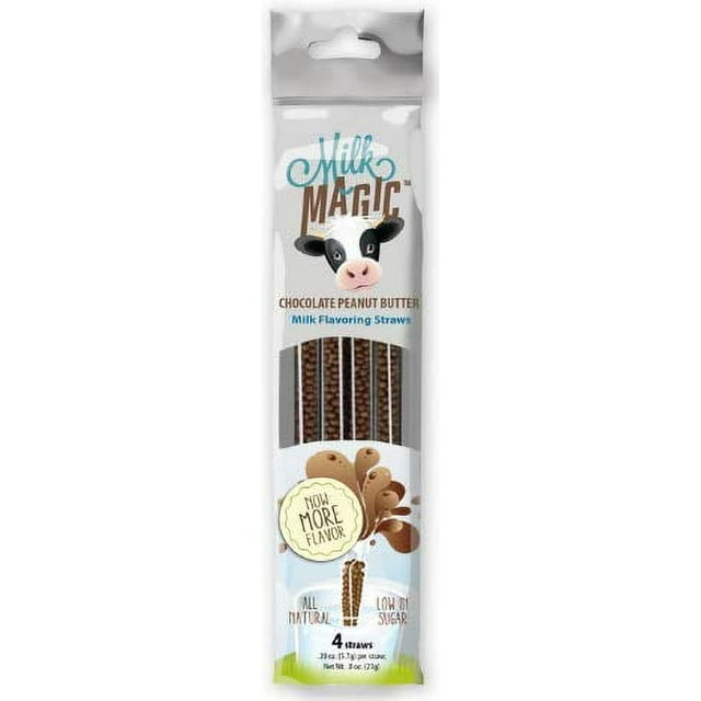 Milk Flavoring Straws Chocolate Peanut Butter Flavor 1 Pack of Straws ...