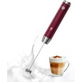 Milk Frother, Adjustable 2-Speed Handheld Maker Detachable Stainless ...