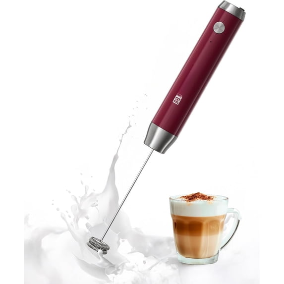 Milk Frother, Adjustable 2-Speed Handheld Maker Detachable Stainless ...