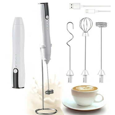 COM1950s Electric Milk Frother Stirrer, Powerful Handheld Drink Mixer ...