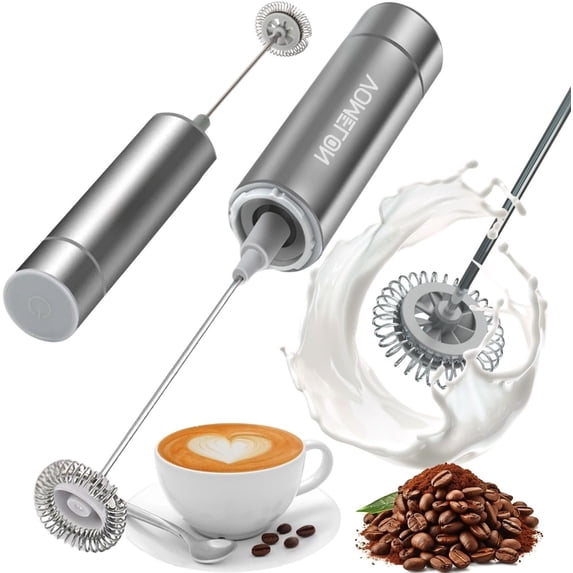 Milk Frother, Handheld Operated Frother for Coffee,Portable Drink Mixer ...