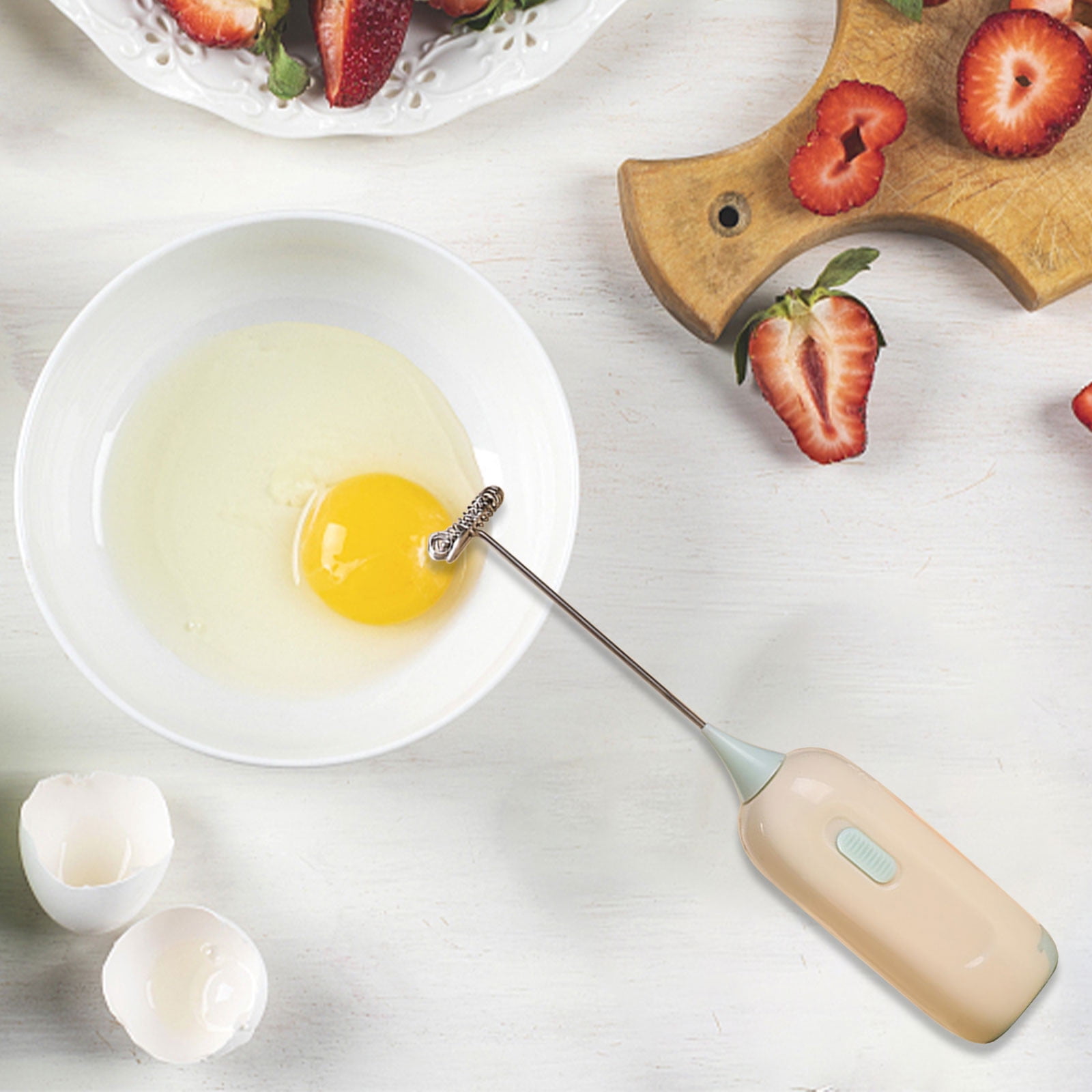 Milk Frother Handheld Stirrers Electric Whisk Battery Coffee Stirrers ...