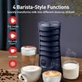 Milk Frother, Paris Rhône 4-in-1 Milk Steamer and Frother, Hot & Cold ...