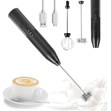 Milk Frother Handheld for Coffee, Electric Whisk 3 Speed Adjustable ...