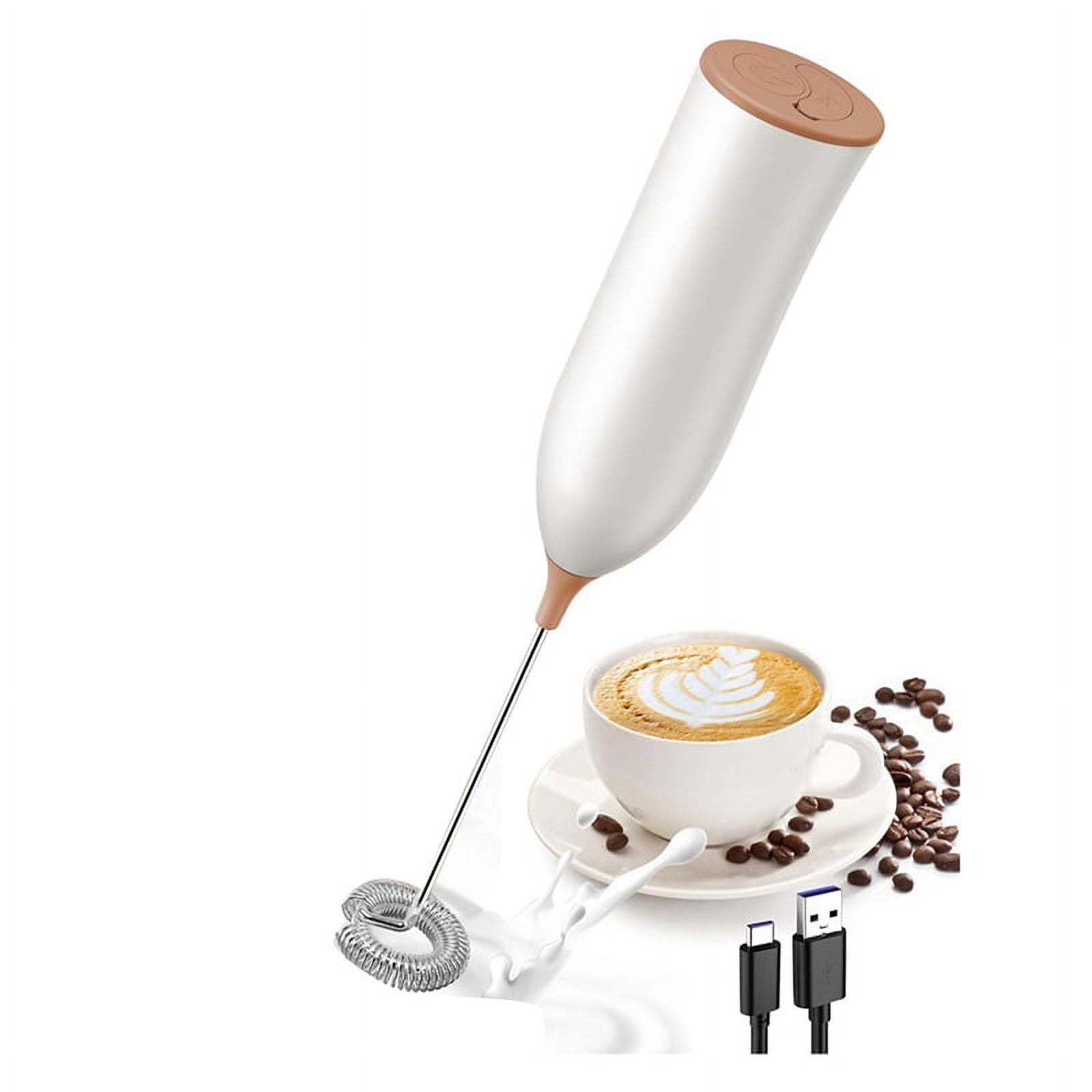 Milk Frother Rechargeable, Rechargeable Milk Frother Handheld Powerful ...
