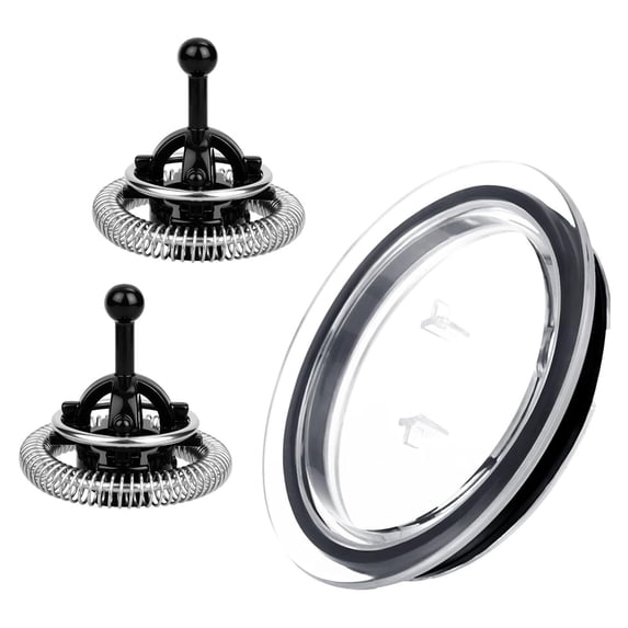 Milk Frother Replacement Accessories Set with 2 Whisks And Lid Electric ...