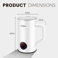 Milk Frother and Steamer, 6-in-1 Hot and Cold Foam Maker, Electric Milk ...