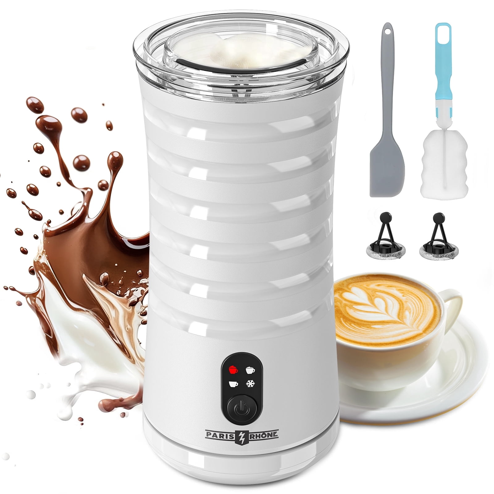Milk Frother, TaoTronics 4-in-1 Electric Coffee Frother, Non-Slip ...