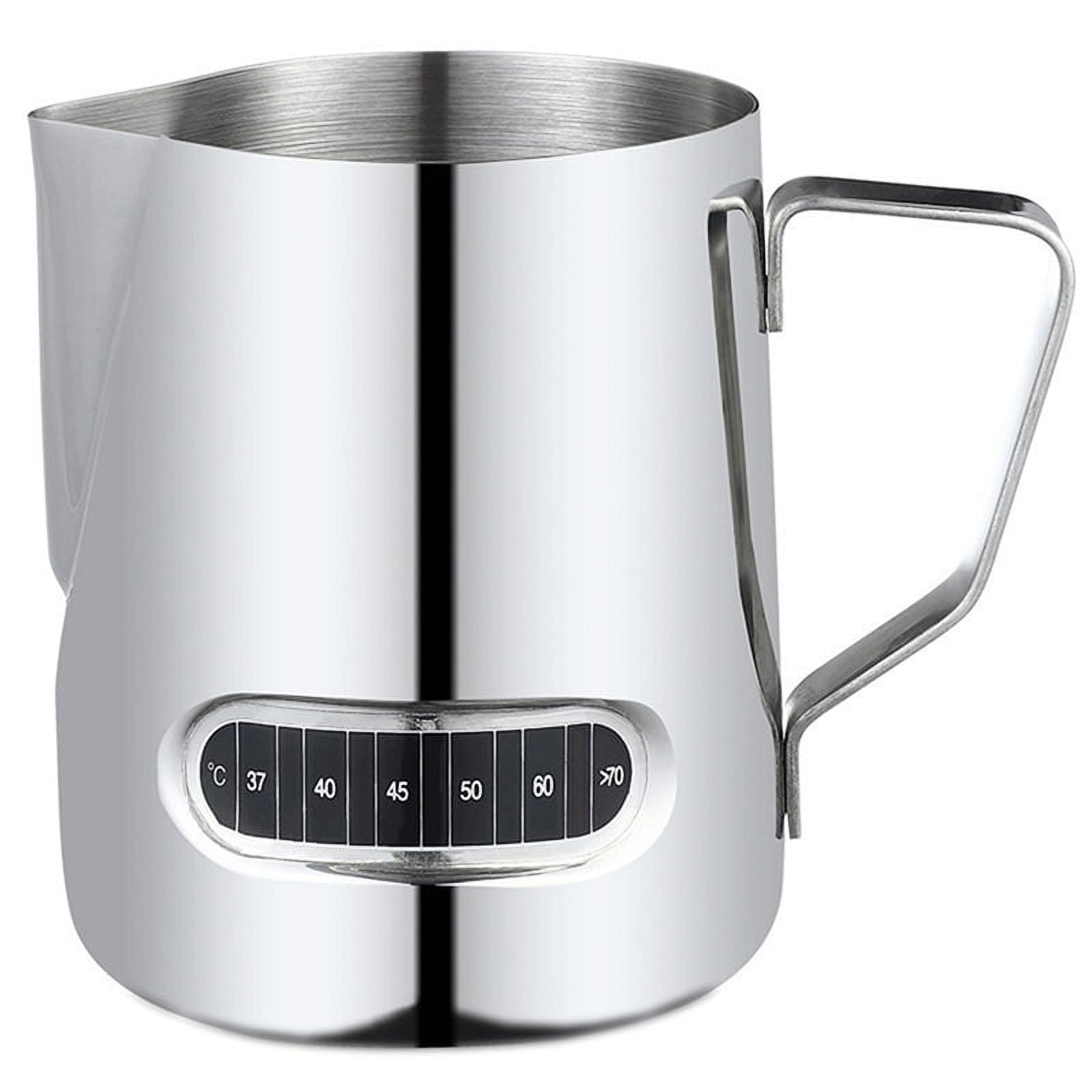 Milk Frother Temperature Display Milk Frother Pot and Cup for Latte Art ...