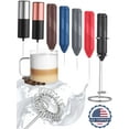 Mata1-USA Handheld Electric Milk Frother W/ Stand for Coffee ...