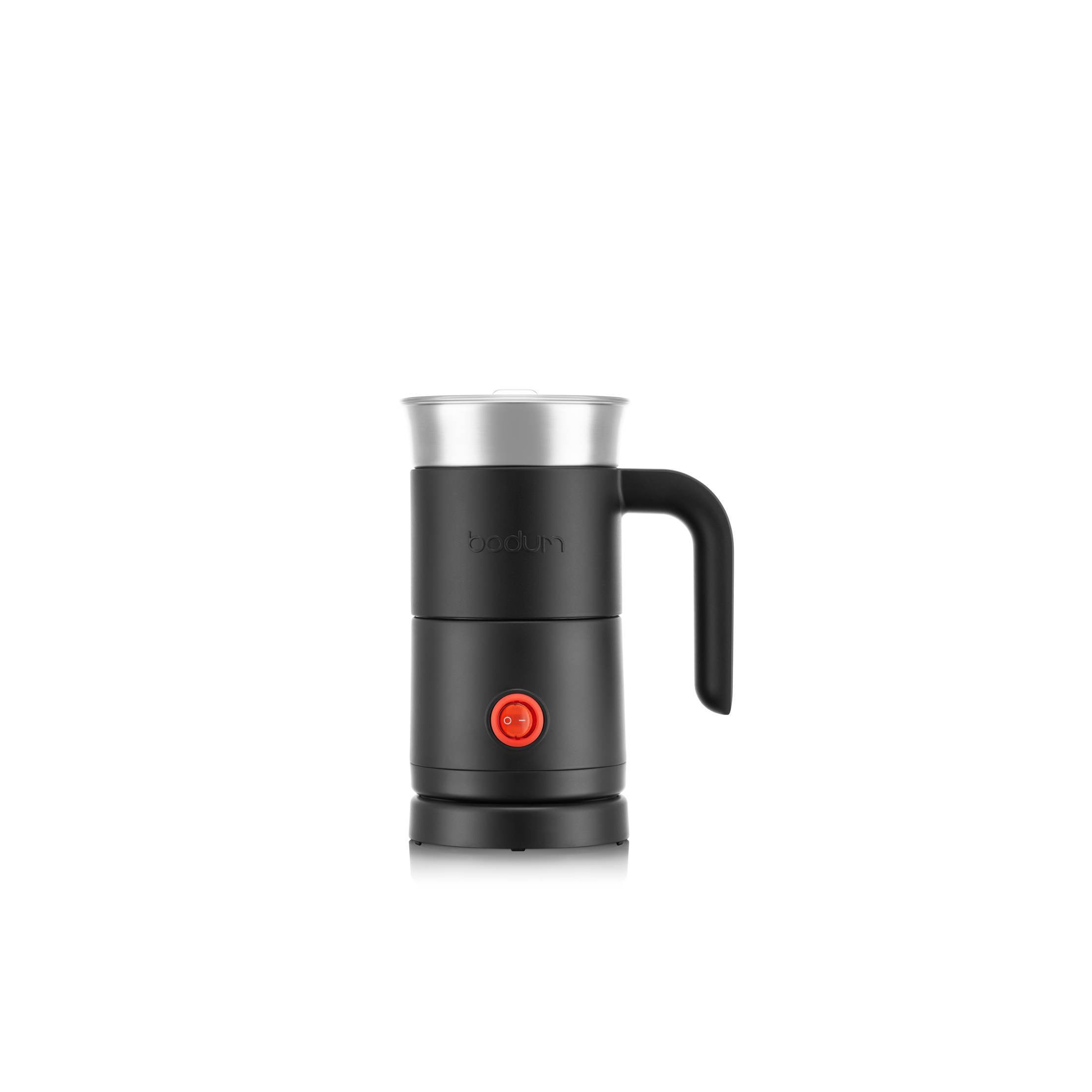 Milk Frother with handle Black: Electric Coffee & Milk Steamer, 500W ...